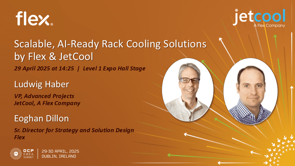 JetCool and Flex Showcase Solutions at OCP EMEA Summit